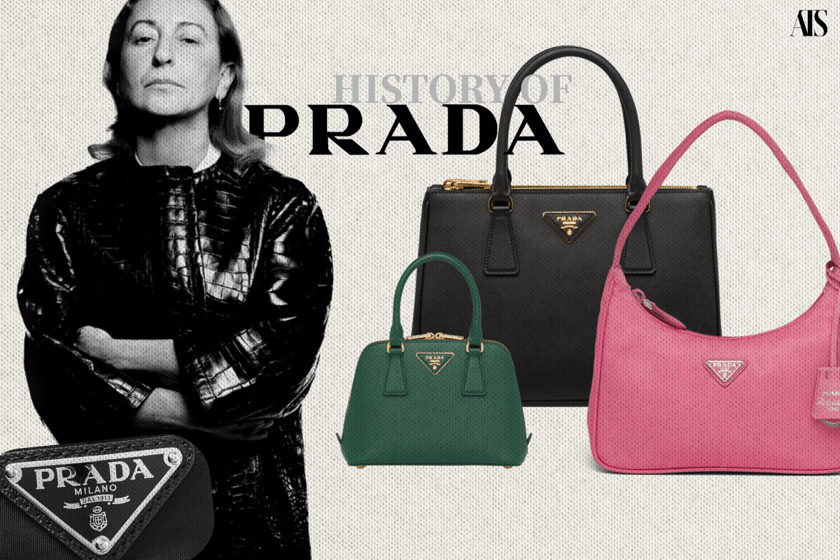 Prada ประวัติความเป็นมาจากปี 1913 ประวัติศาสตร์แฟชั่นแบรนด์